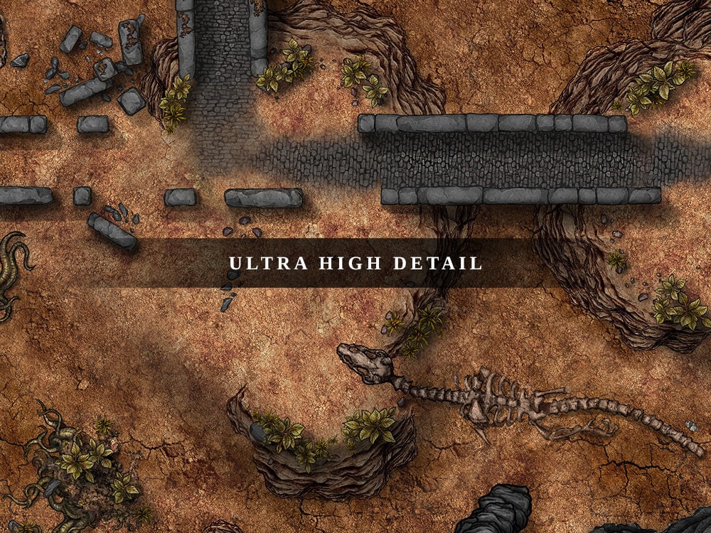 Swamp Ruins - Battlemap, Dnd Battle Map, Wasteland, Battle Map ...