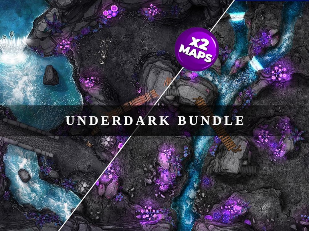 Underdark Battle Map: 40x30 Dnd Encounter (digital Map) - Etsy