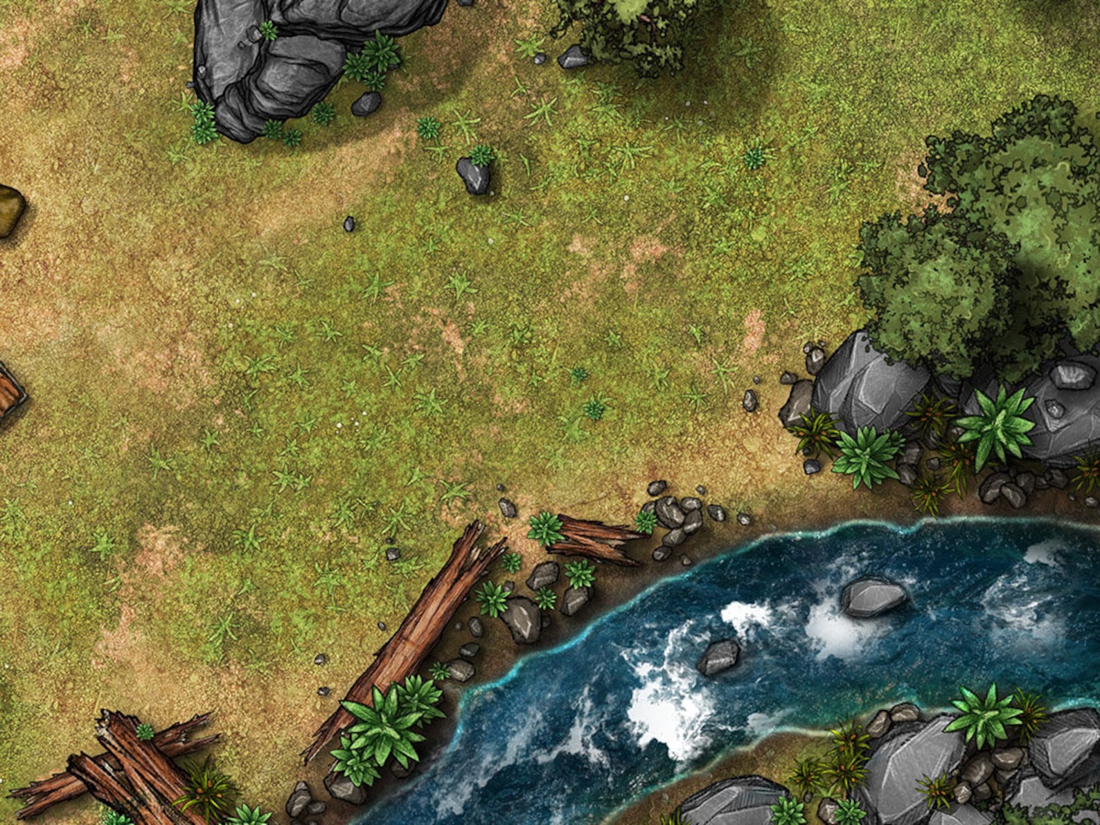 Animated Forest Camp Battlemap: Dnd 5e, VTT (digital Map) - Etsy