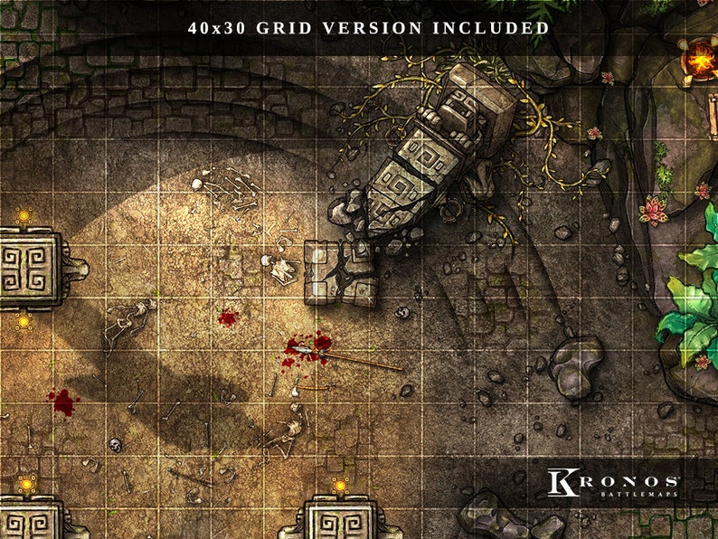 Jungle Arena Digital Battlemap, 4k, Battlemap, Dnd Battle Map, D&D, 5e ...