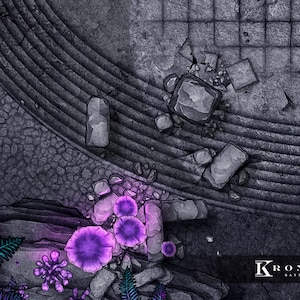 Underdark Arena Ruins Digital Battlemap, Dnd Battle Map, D&D, Dungeons ...