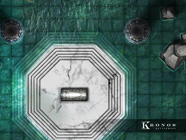 Flooded Crypt Battlemap, Dnd Battle Map, D&D, Battle Map, Dungeons and ...
