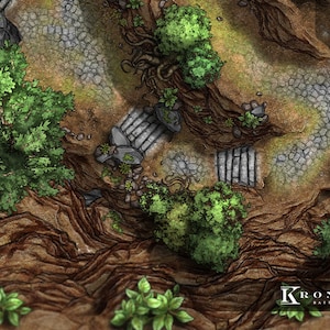 Mountain Temple Ruins Battlemap: Dnd 5e, VTT (digital Download) - Etsy
