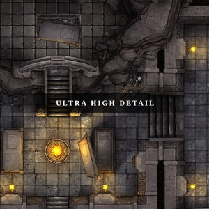Fire Giant's Tomb Digital Battlemap, Dnd Battle Map, D&D, Battle Map ...