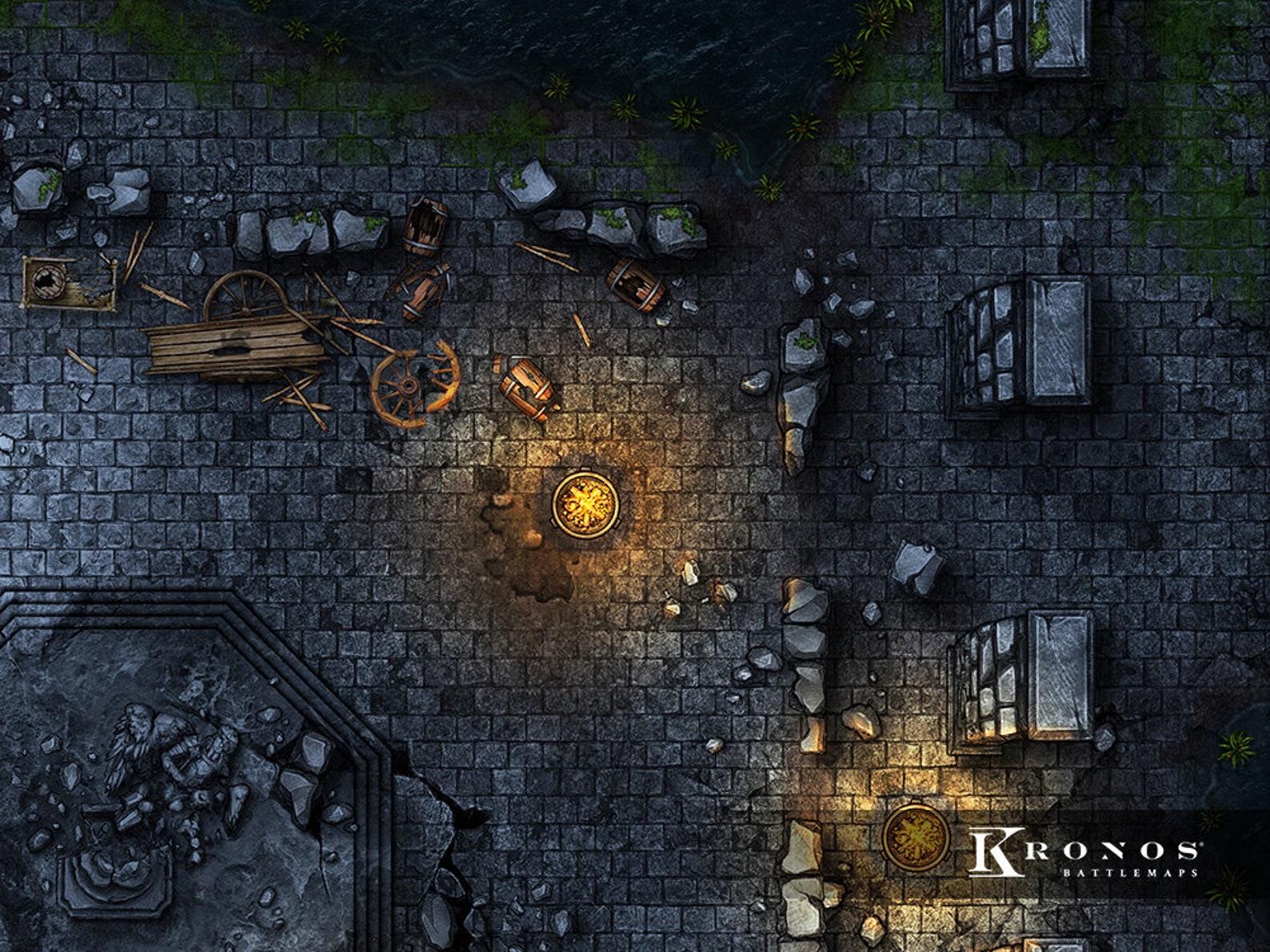 Castle Ruins Battlemap: RPG Encounter Map (digital Download) - Etsy