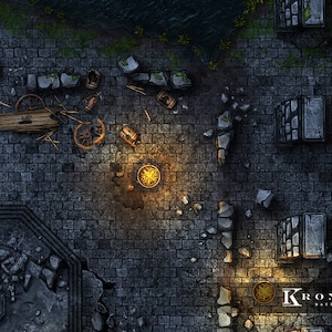 Castle Ruins Battlemap: RPG Encounter Map (digital Download) - Etsy