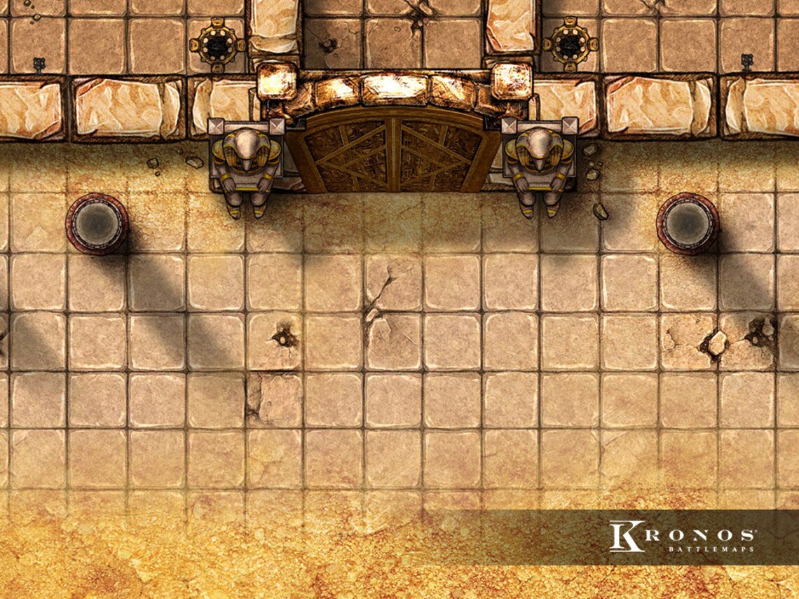 Ancient Library Battle Map: Abandoned Ruins for D&D (digital Download ...