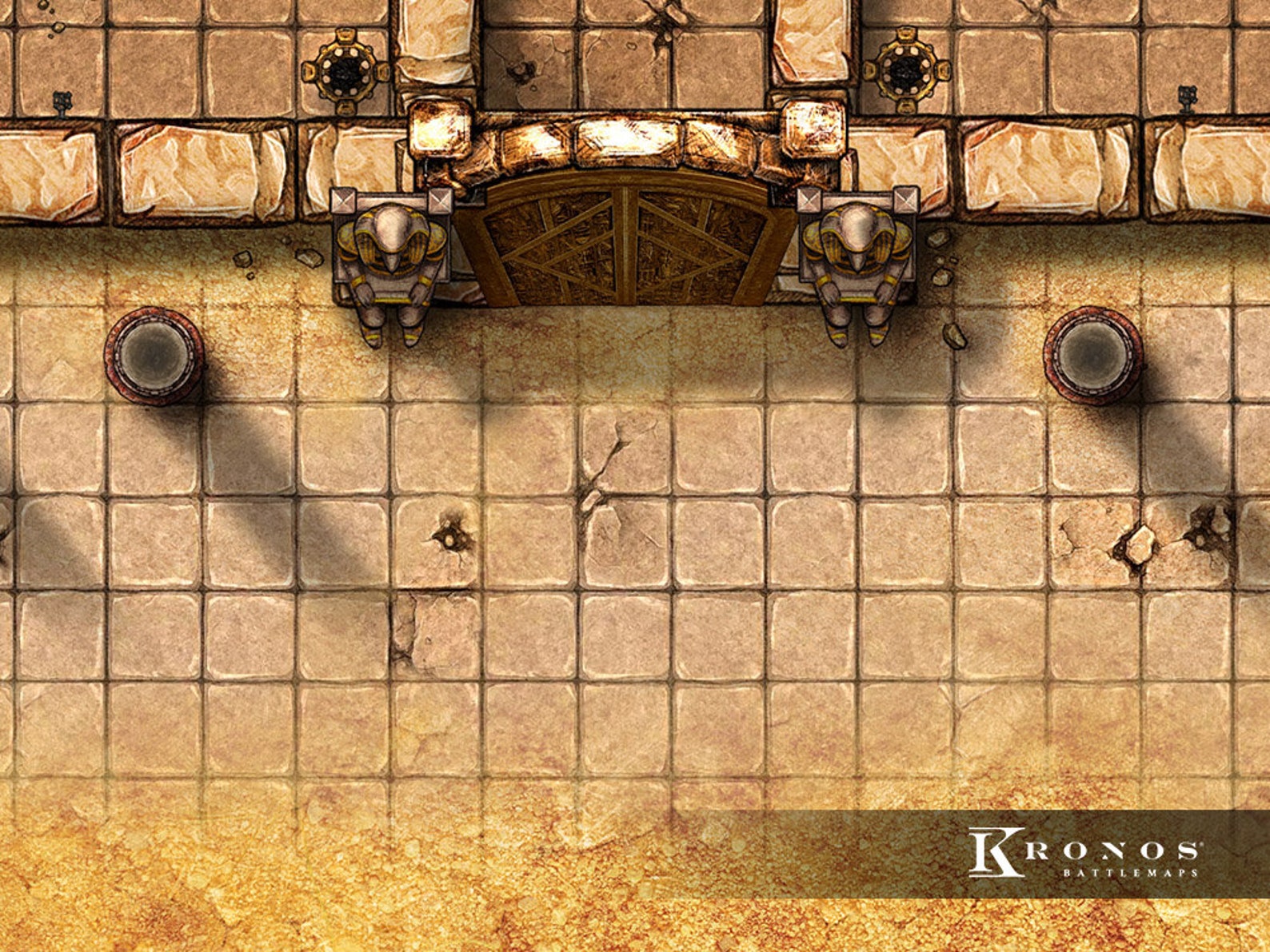 Ancient Library Abandoned Ruins Battlemap, Dnd Battle Map, D&D, Battle ...