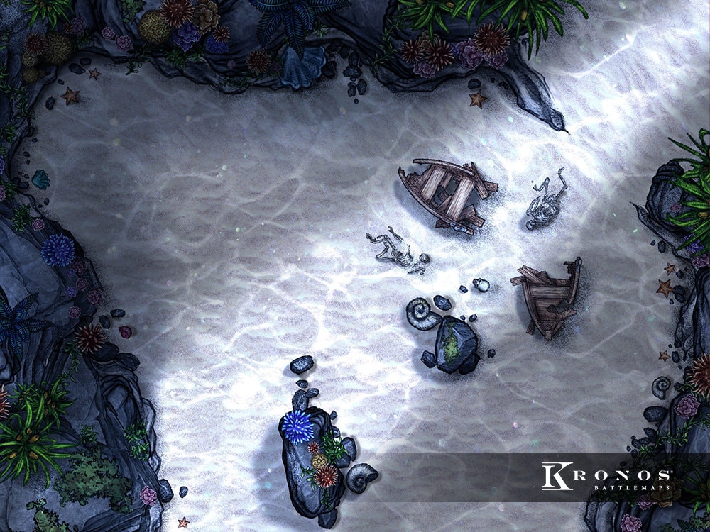 Underwater Caves Battlemap, Dnd Battle Map, D&D, Dungeons and Dragons ...