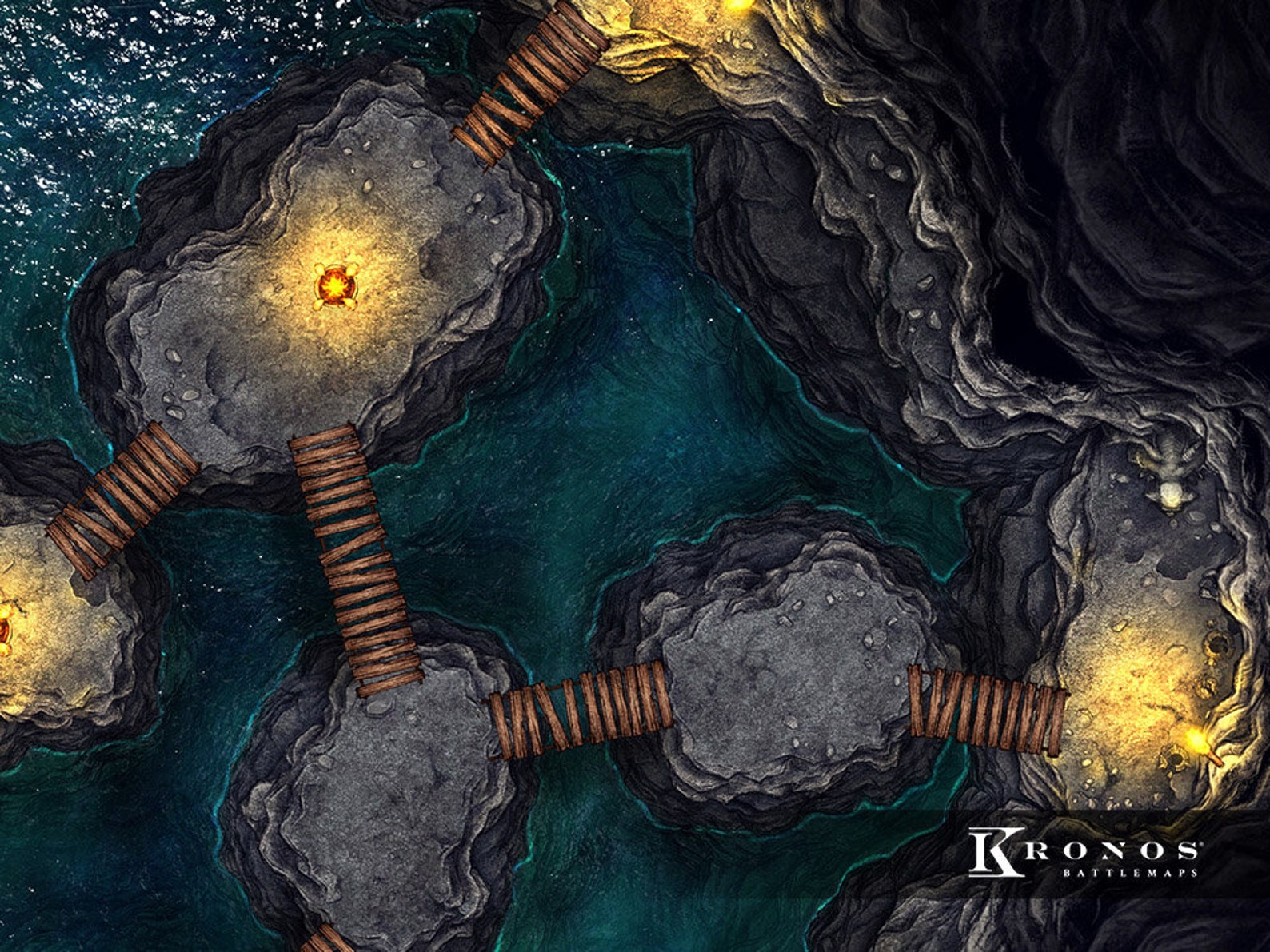 Drowning Cavern Battlemap, Cave, Dnd Battle Map, D&D, Cave, Dungeons ...