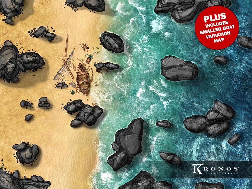 Shipwreck Battlemap: 40x30 Dnd Encounter Map (digital Download) - Etsy ...