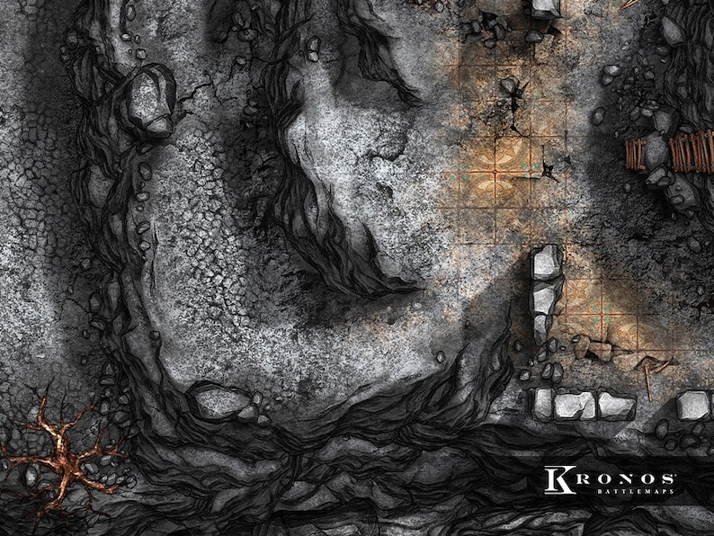 Mountain Peak Ruins Digital Battlemap, + Grid/night Versions Dnd Battle ...