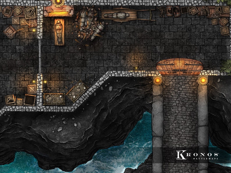 The Prison II Battlemap, Dnd Digital Battlemap, 4k - Etsy