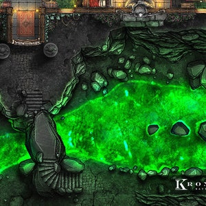 Underdark Outpost, Battle Map, D&D, Dungeons and Dragons, 5e, Roll20 ...