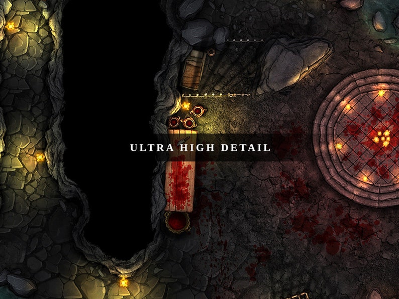 The Blood Cave Battlemap, Dnd Battle Map, D&D, Battle Map, Dungeons and ...