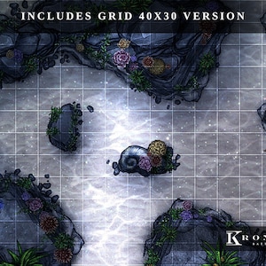 Underwater Caves Battlemap: 40x30 Dnd Map (digital Download) - Etsy