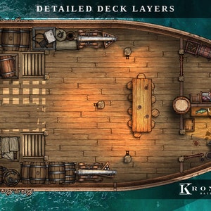 Sailing Ship Battlemap: Multi-deck RPG Map (digital Download) - Etsy