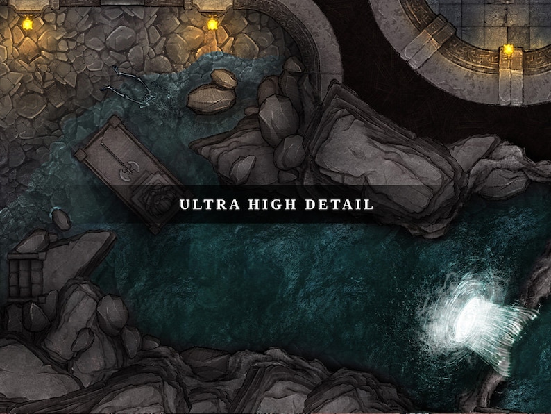 Fire Giant's Tomb Digital Battlemap, Dnd Battle Map, D&D, Battle Map ...