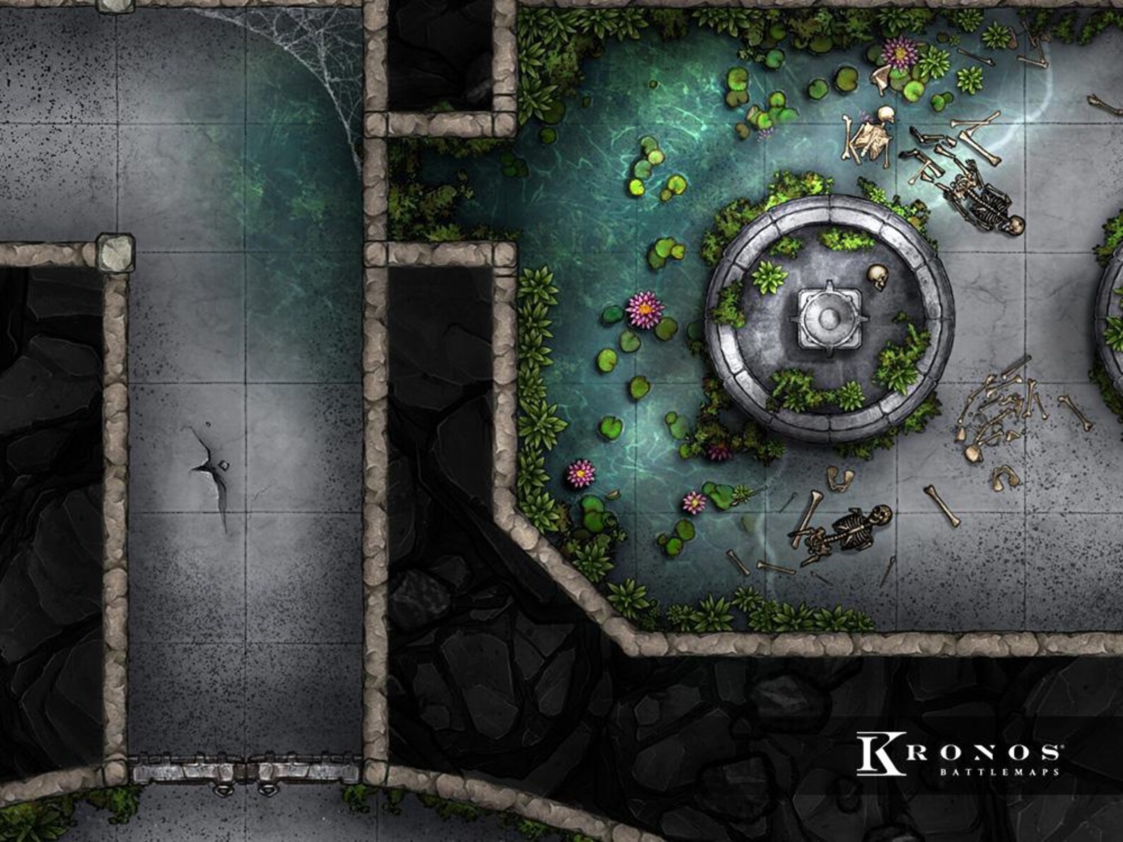 Abandoned Jungle Temple Digital Battlemap, Dnd Battle Map, Digital ...
