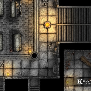 Catacombs Battlemap: 40x30 Dnd Map (digital Download) - Etsy
