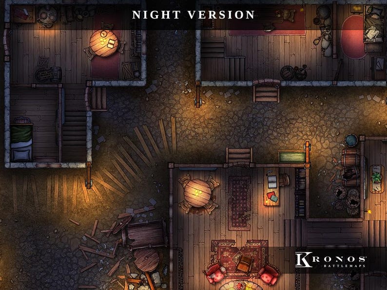 City Slums Battlemap: Dnd 5e Digital Map (VTT) - Etsy