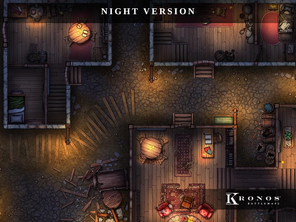 City Slums Battlemap: Dnd 5e Digital Map (VTT) - Etsy