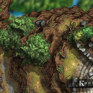 Mountain Temple Ruins Battlemap: Dnd 5e, VTT (digital Download) - Etsy