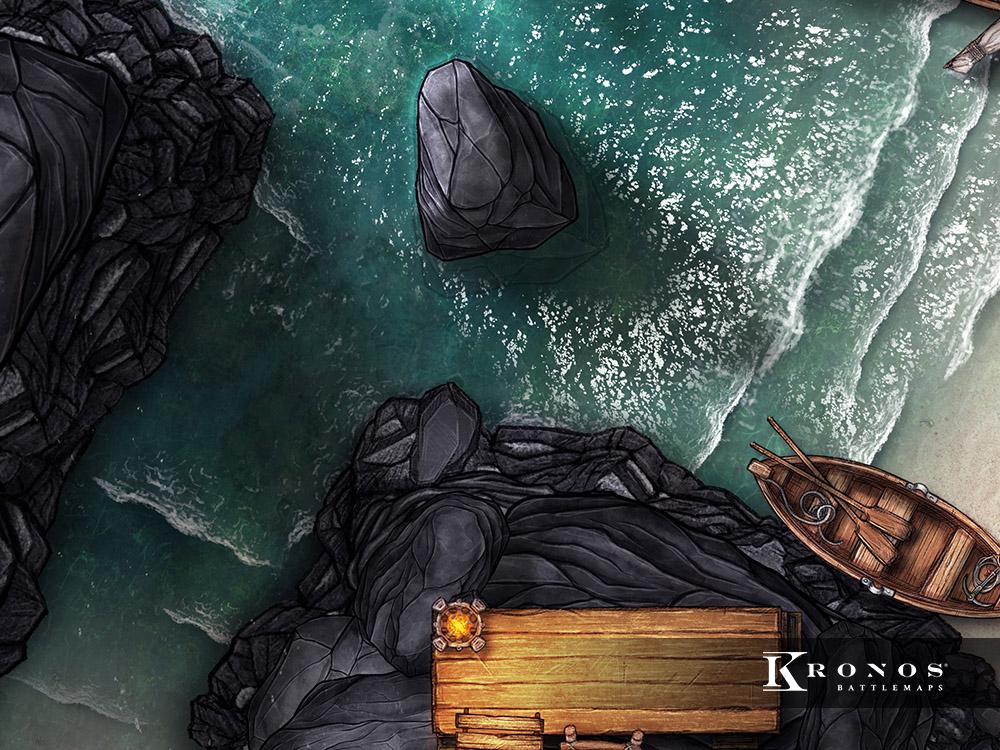 Pirate Cave Battlemap: Smugglers Cove, 20x15 Grid (digital Map) - Etsy