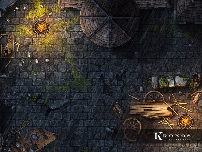 Castle Ruins II Battlemap: RPG Tabletop Map (digital Download) - Etsy