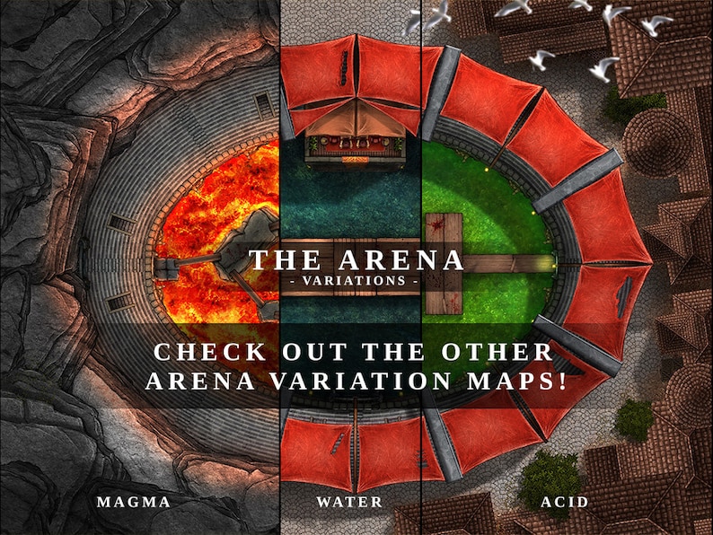 The Arena, Battlemap, Dnd Battle Map, D&D, Battle Map, Dungeons and ...