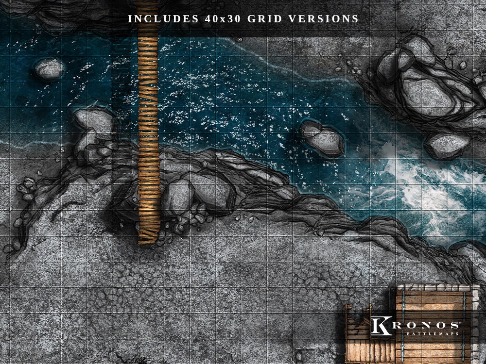 Mountain River Valley Digital Battlemap, Dnd Battle Map, D&D, Dungeons ...