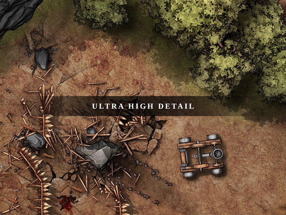 The Castle Siege - Battlemap - Etsy