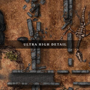 Swamp Ruins - Battlemap, Dnd Battle Map, Wasteland, Battle Map ...