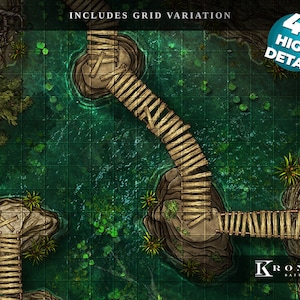 Witches Swamp Battlemap: 4K High Detail Dnd Map (digital Map) - Etsy