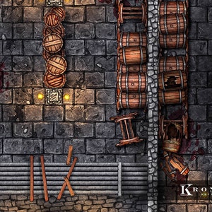 Wine Cellar Dnd Battle Map: 4k Digital Dungeon (VTT) - Etsy