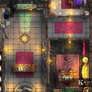 Underdark Outpost, Battle Map, D&D, Dungeons and Dragons, 5e, Roll20 ...