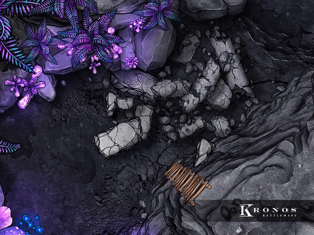 Underdark Hilltop Ruins Battle Map: Dnd 5e Digital Download - Etsy