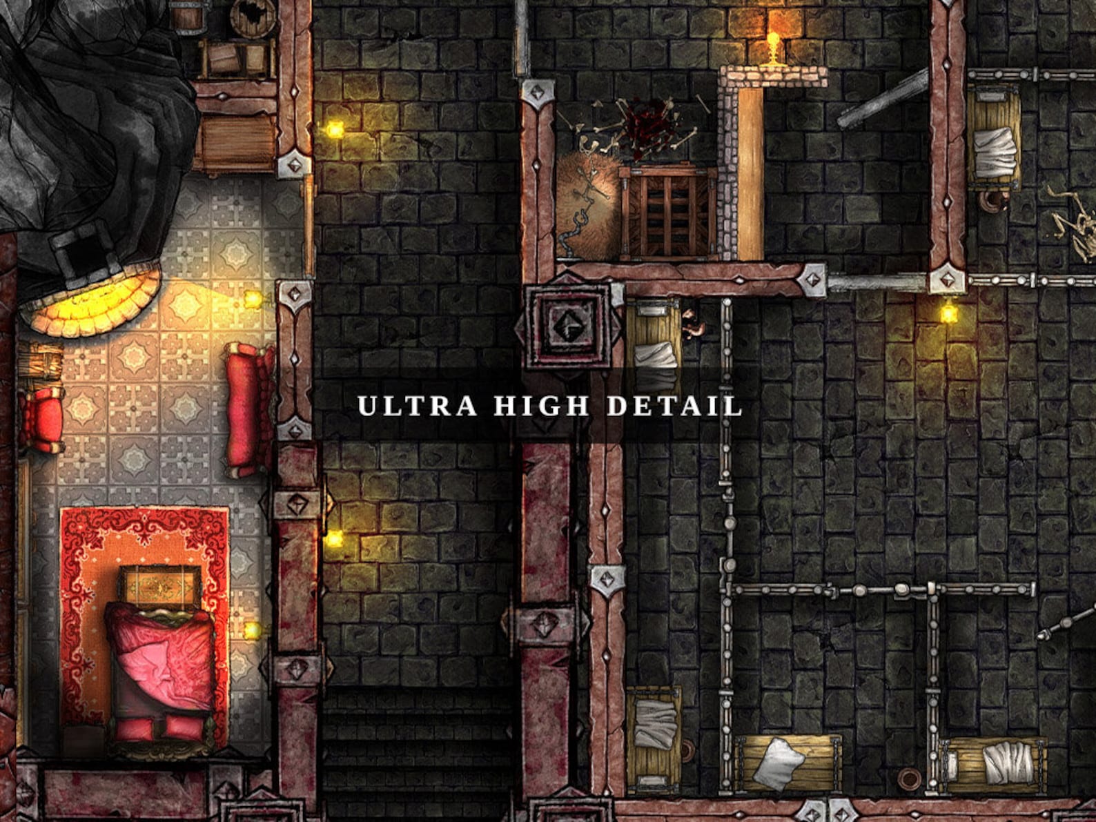 Prison Battlemap: D&D 5e Dungeon Crawl (digital Map) - Etsy