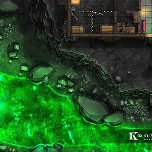 Underdark Outpost, Battle Map, D&D, Dungeons and Dragons, 5e, Roll20 ...