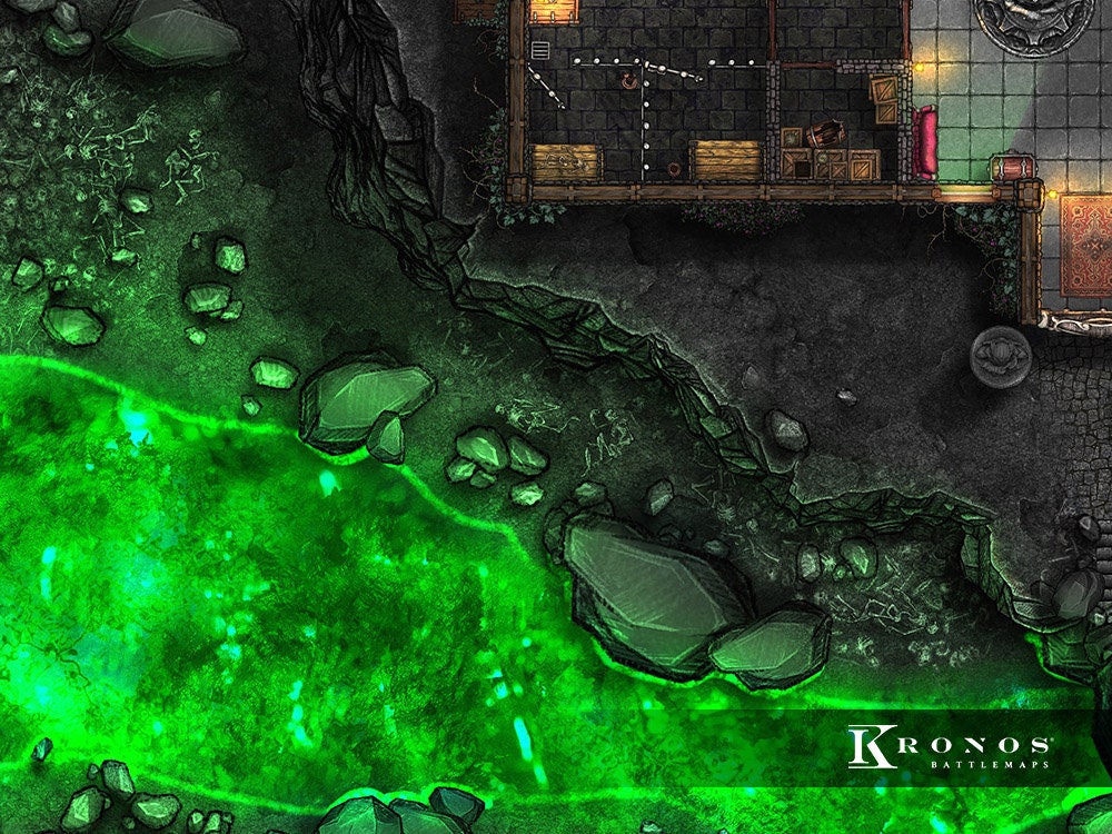 Underdark Outpost, Dnd Battle Map, D&D, Battle Map, Dungeons and ...