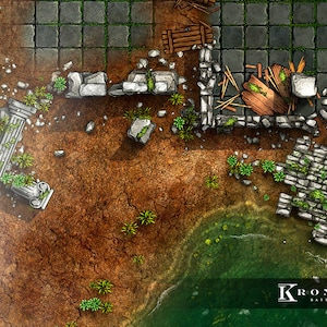 Swamp Ruins 3 - Battlemap, Dnd Battle Map, Battle Map, Dungeons and ...