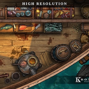 Sailing Ship Battlemap: Multi-deck RPG Map (digital Download) - Etsy