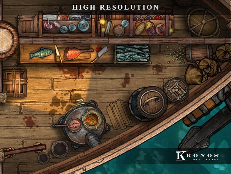 Sailing Ship Battlemap: Multi-deck RPG Map (digital Download) - Etsy