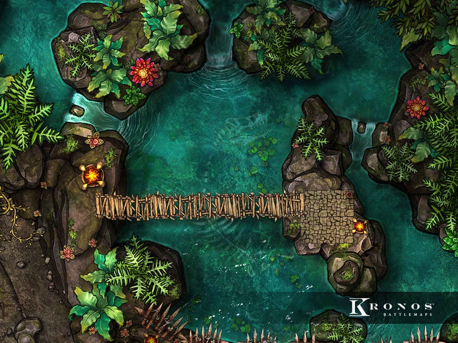 Jungle Arena Digital Battlemap, 4k, Battlemap, Dnd Battle Map, D&D, 5e ...