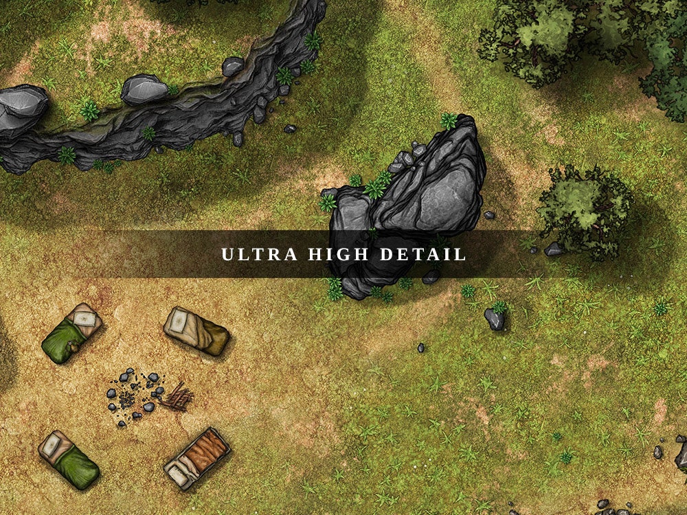Forest Encounter Battlemap: Dnd 5e Digital Map (x2) - Etsy
