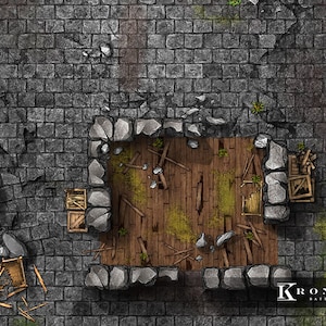 Castle Ruins II Battlemap, Dnd Battle Map, D&D, Battle Map, Dungeons ...