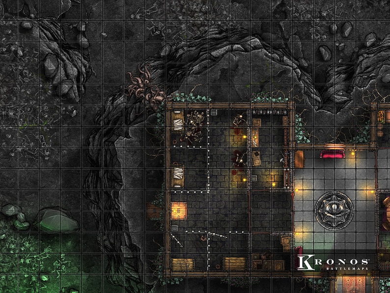 Underdark Outpost, Dnd Battle Map, D&D, Battle Map, Dungeons and ...