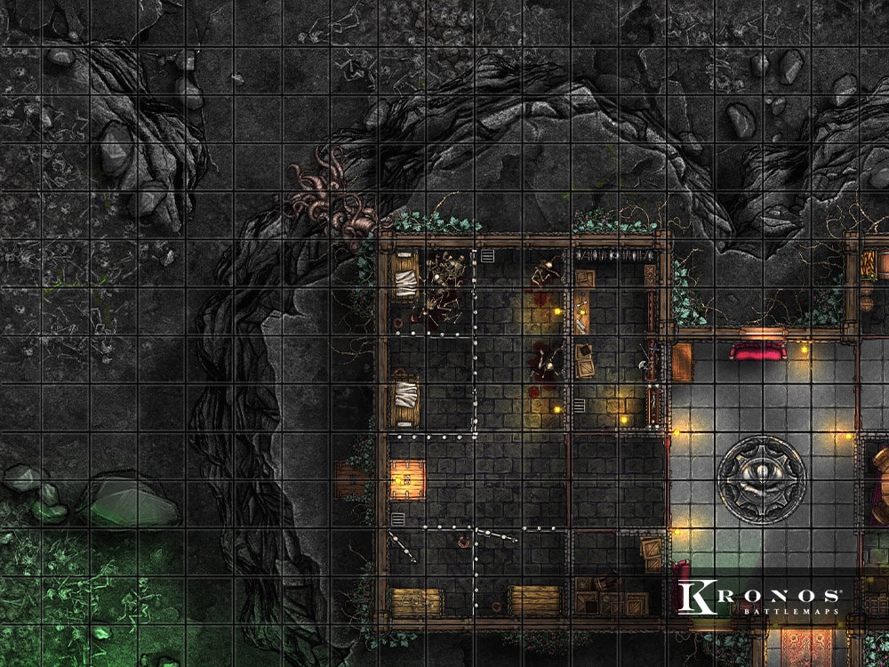 Underdark Outpost, Dnd Battle Map, D&D, Battle Map, Dungeons and ...