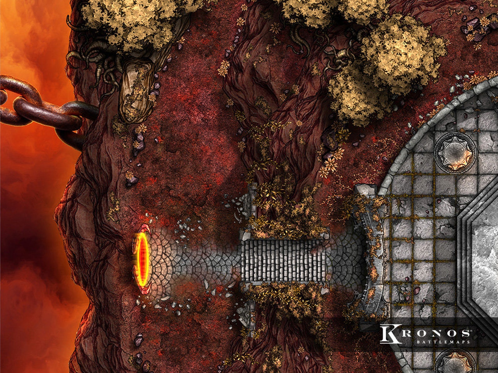 Floating Island Avernus Digital Battlemap, Dnd Battle Map, Digital ...