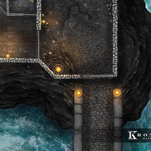 The Prison II Battlemap, Dnd Digital Battlemap, 4k - Etsy